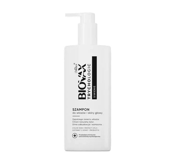 Biovax Trychologic siwienie szampon do włosów 200ml - eZebra.pl