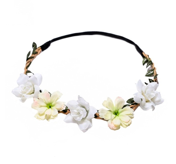 Wianek do włosów ze sztucznych kwiatów W78B eCarla - eZebra.pl