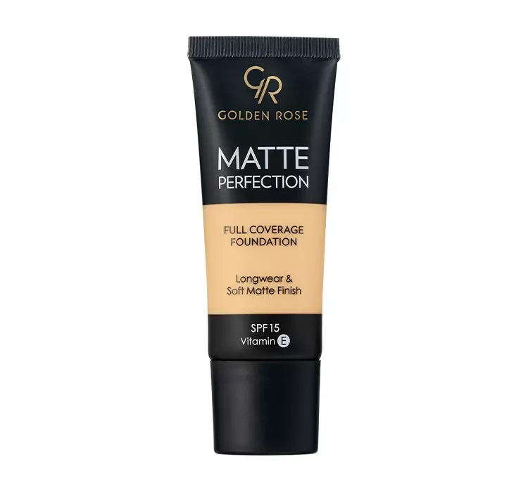 Matujący podkład kryjący Golden Rose Matte Perfection SPF15 W2 - eZebra.pl