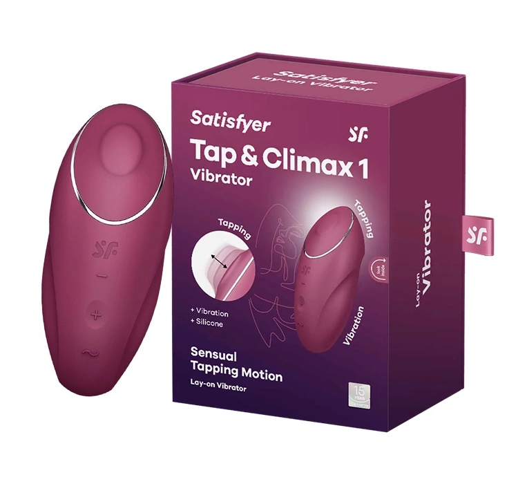 Satisfyer Tap & Climax 2 Vibrator stymulator łechtaczki - eZebra.pl
