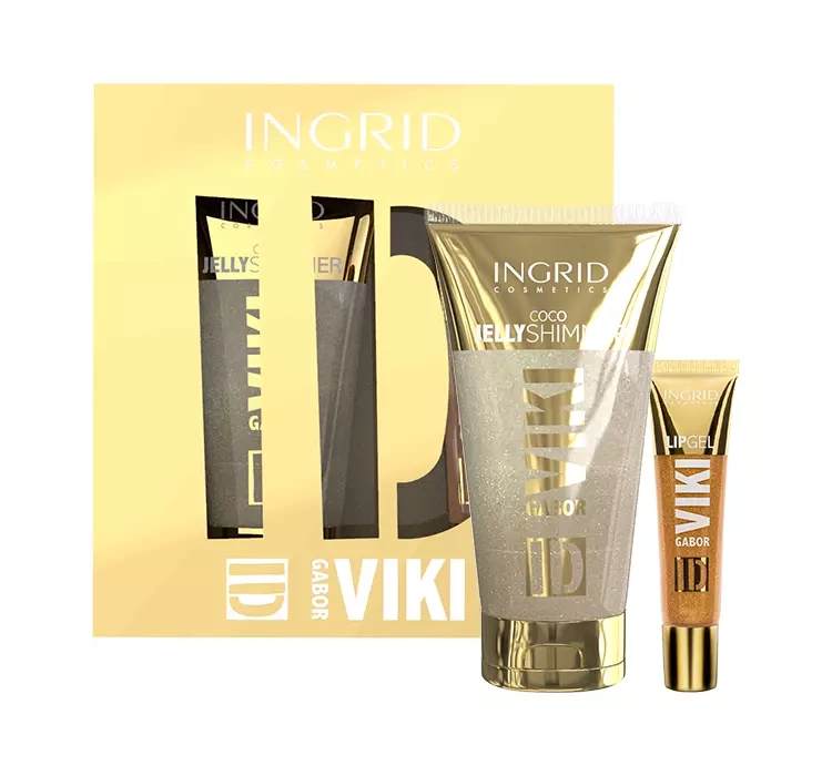 Ingrid x Viki Gabor zestaw Golden Set rozświetlający balsam do ciała ...