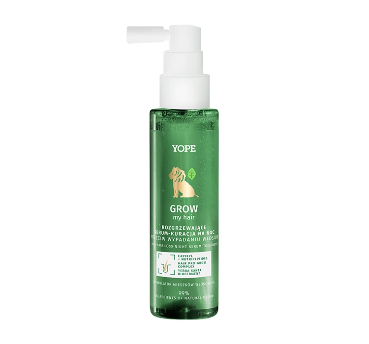 Rozgrzewające serum-kuracja na noc Yope Grow My Hair - eZebra.pl