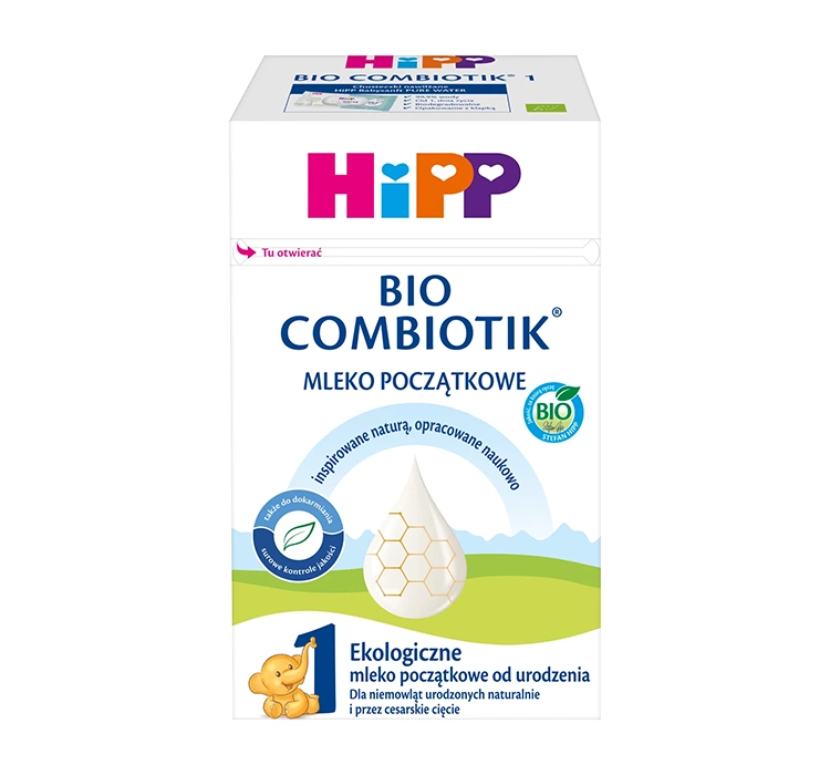 Ekologiczne mleko początkowe dla niemowląt 1 HIPP Bio Combiotik - eZebra.pl