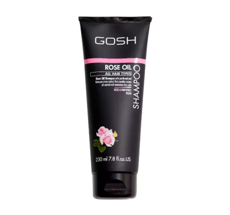 Gosh Rose Oil wegański szampon do włosów przetłuszczających się 230ml ...