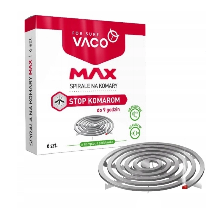 Vaco Max Spirale na komary kadzidełka 6 sztuk - eZebra.pl