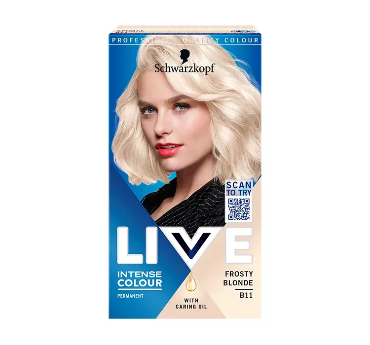 Schwarzkopf live intense colour permanent farba do włosów b11 frosty ...