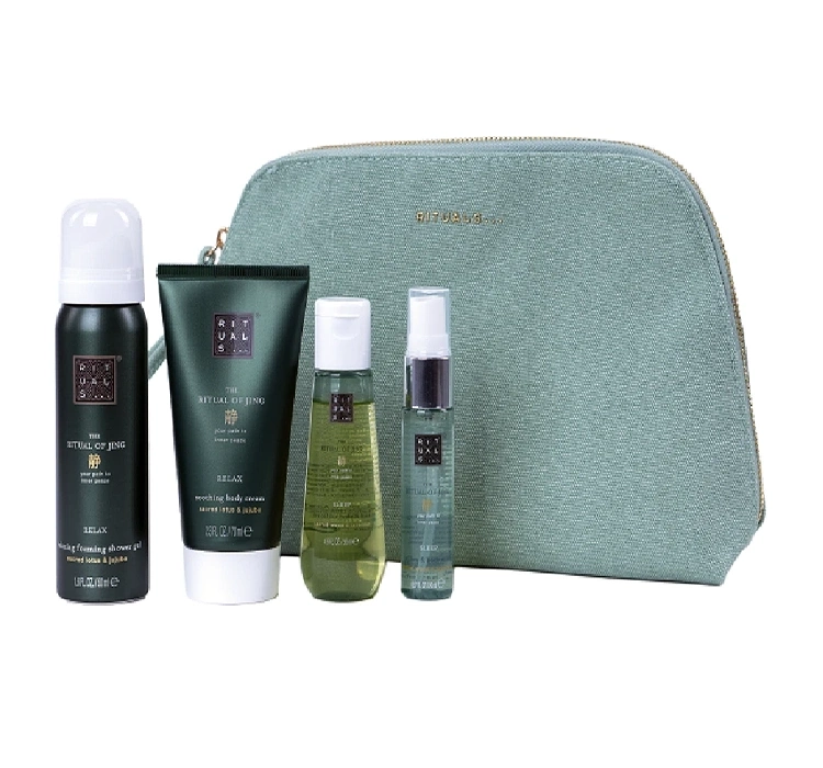 Zestaw mini kosmetyków pianka do mycia ciała + krem do ciała + olejek ...